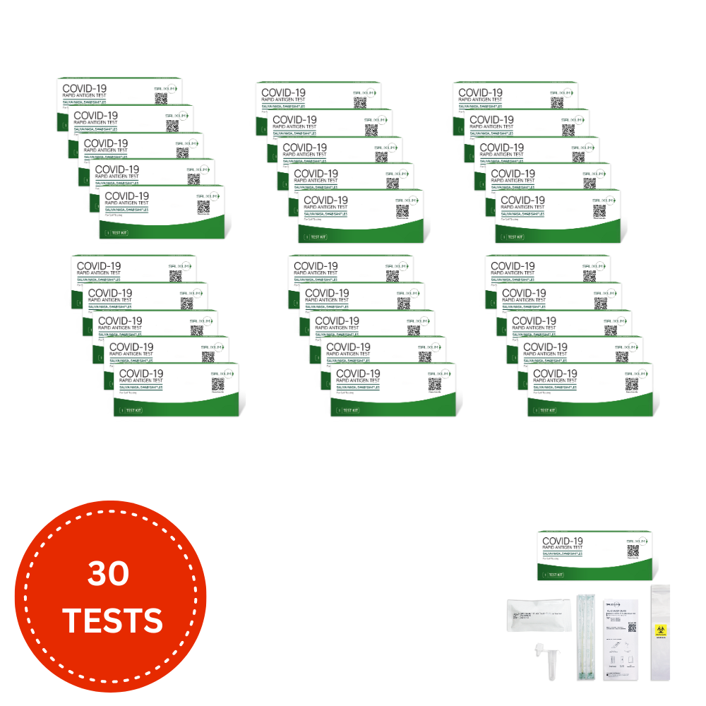Salixium– COVID-19 Antigen Rapid Self Test (Saliva / Nasal) - 30 x Sin ...