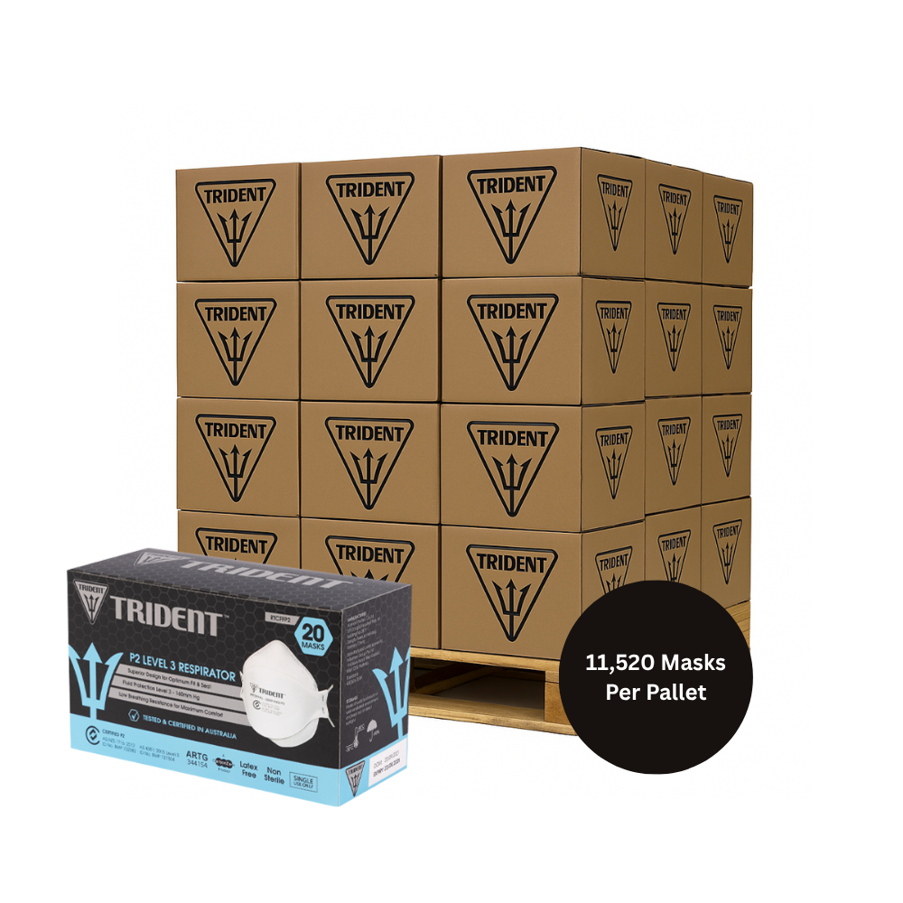 Trident® P2 Level 3 Surgical Respirator - Pallet Qty 11,520 ...
